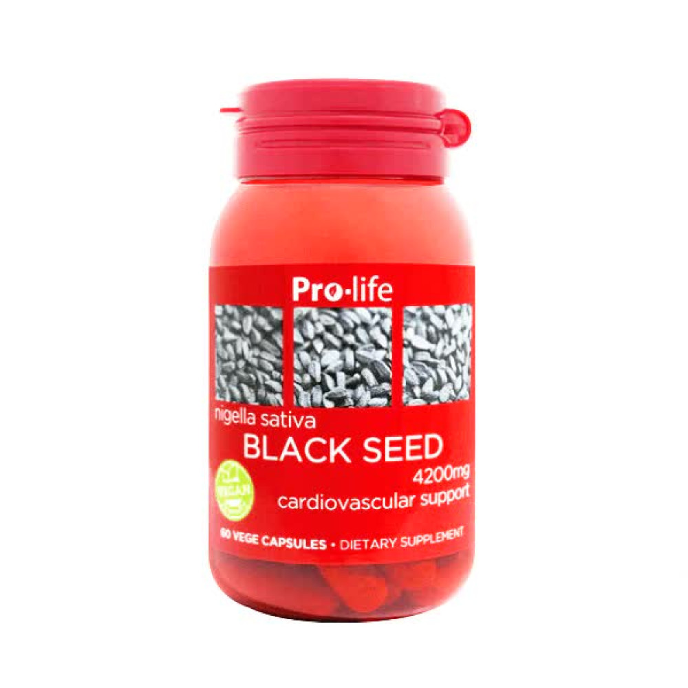 Black Seed 4200mg 60 Capsules - Pro Life | HealthPorter NZ