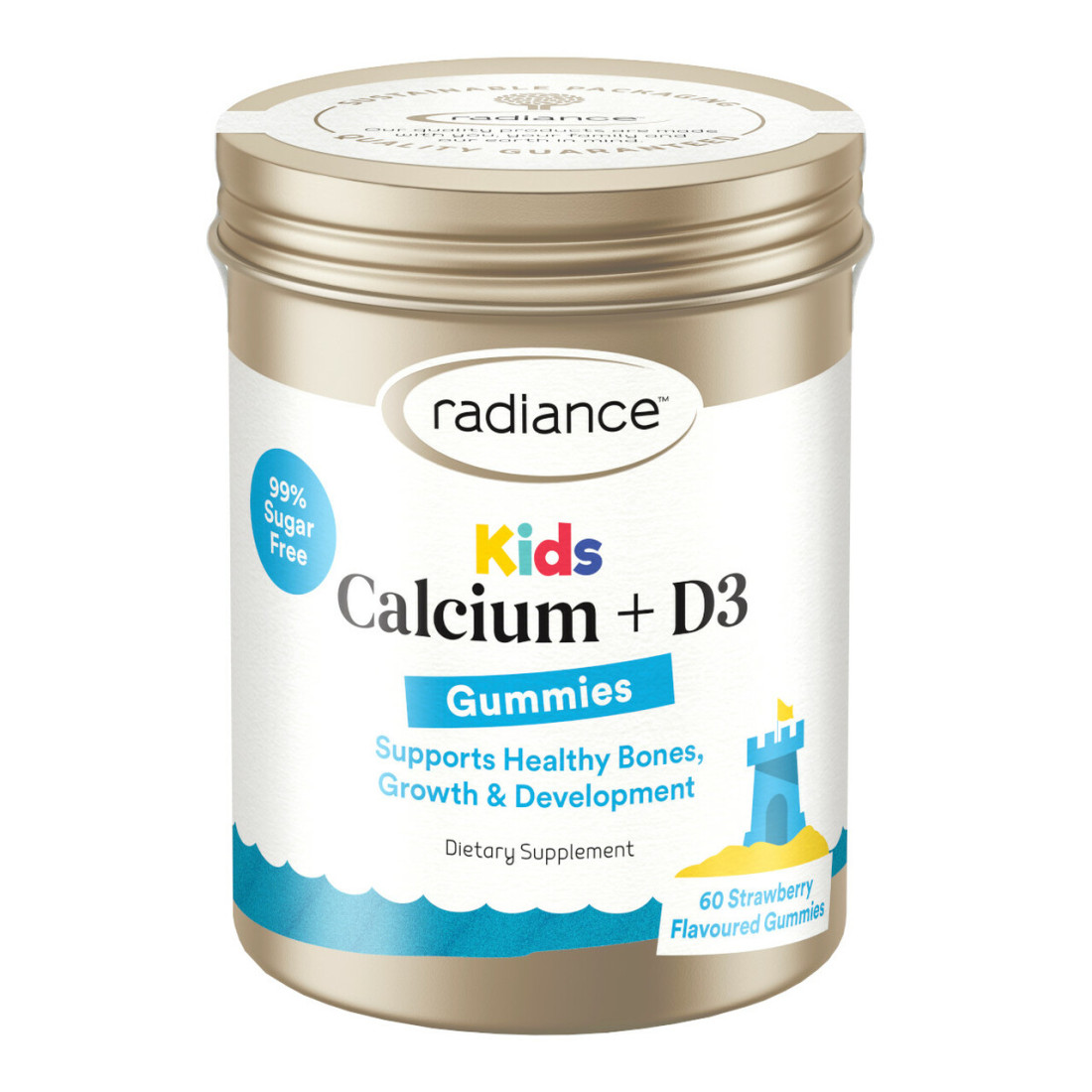 Radiance Kids Gummies Calcium + D3 60 - HealthPorter