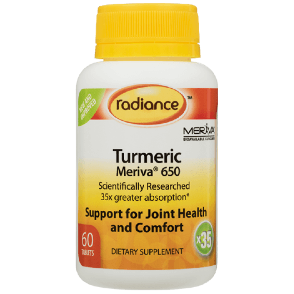 Radiance Turmeric Meriva 650mg 60 Tablets - HealthPorter