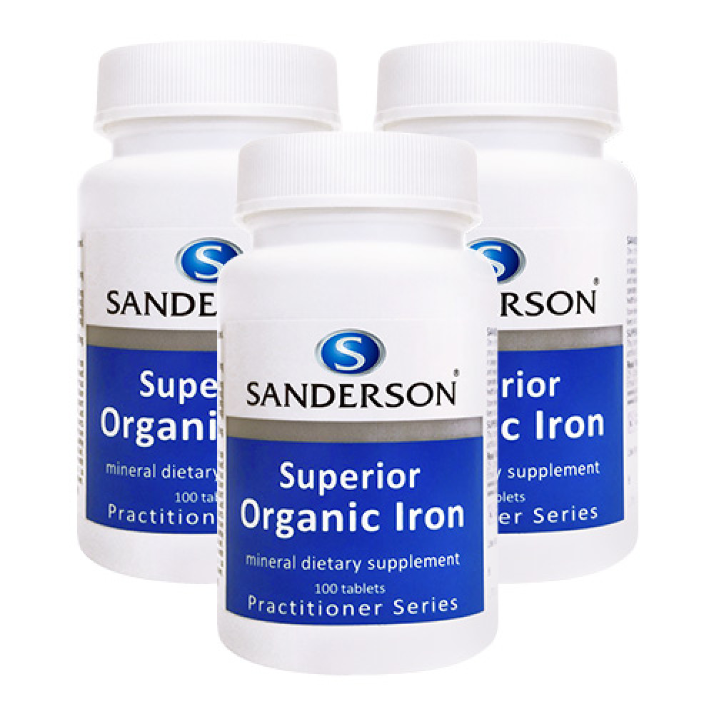 Superior Organic Iron 100 Tablets | Sanderson - HealthPorter ...