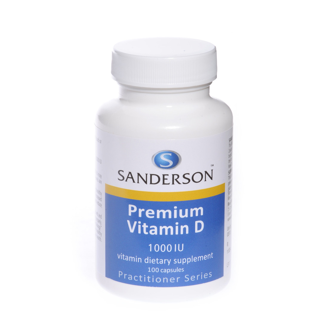 Premium Vitamin D3 1000iu 100 Capsules | Sanderson - HealthPorter ...