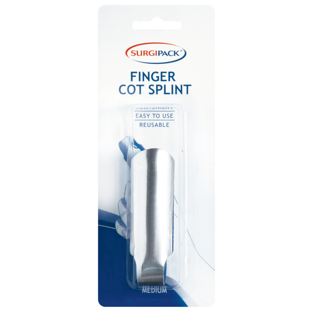 SurgiPack Finger Cot Splint Medium - HealthPorter