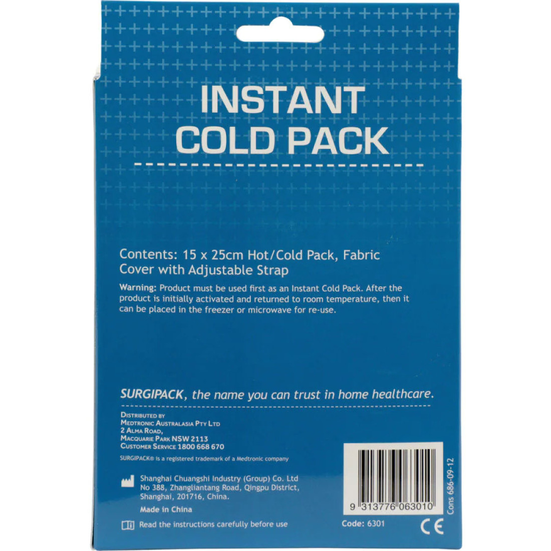 SurgiPack Reusable Instant Cold Pack | HealthPorter NZ