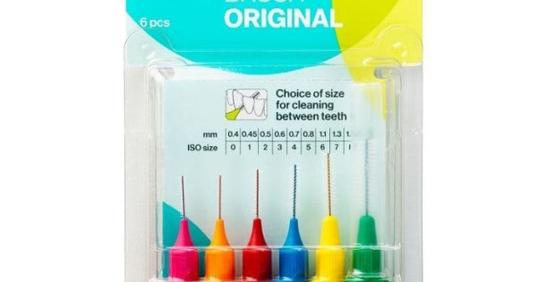 TePe Interdental Toothbrushes Mixed Sizes (6 brushes per ...