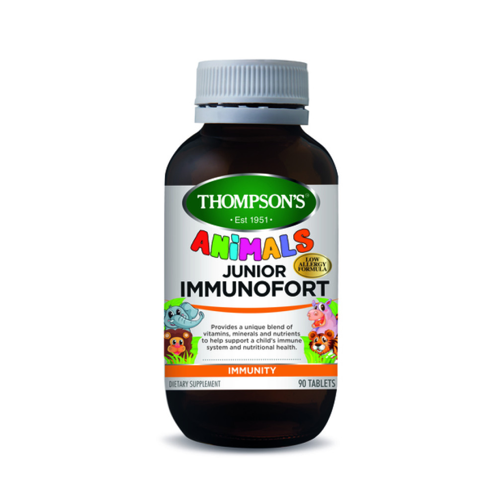 Thompson's Junior Immunofort Animals 90 Tablets - Health ...