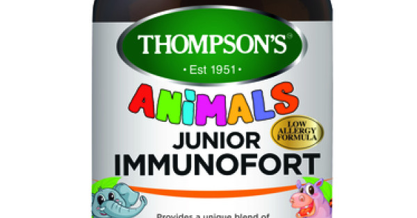 Thompson's Junior Immunofort Animals 90 Tablets - Health ...