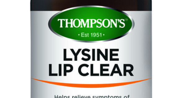 Thompson's Lysine Lip Clear 60 Tablets - HealthPorter