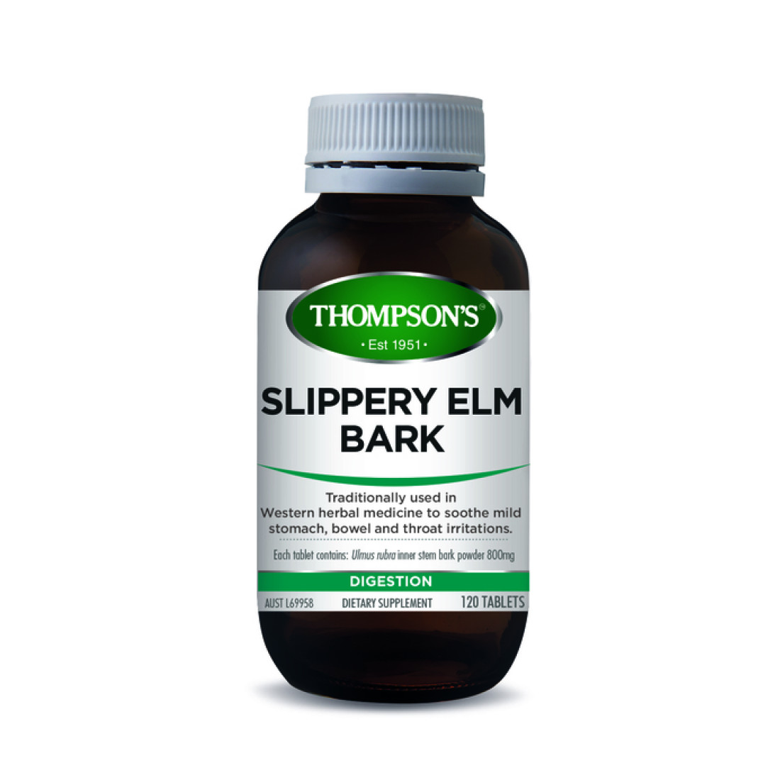 Thompson's Slippery Elm Bark Chewable 120 Tablets - Heal ...