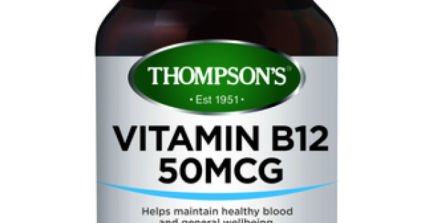 Thompson's Vitamin B12 50mcg 100 Tablets - HealthPorter