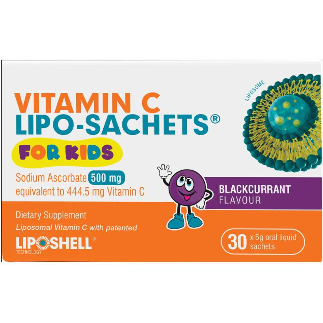 Vitamin C Lipo Sachets for Kids Blackcurrant | HealthPorter ...